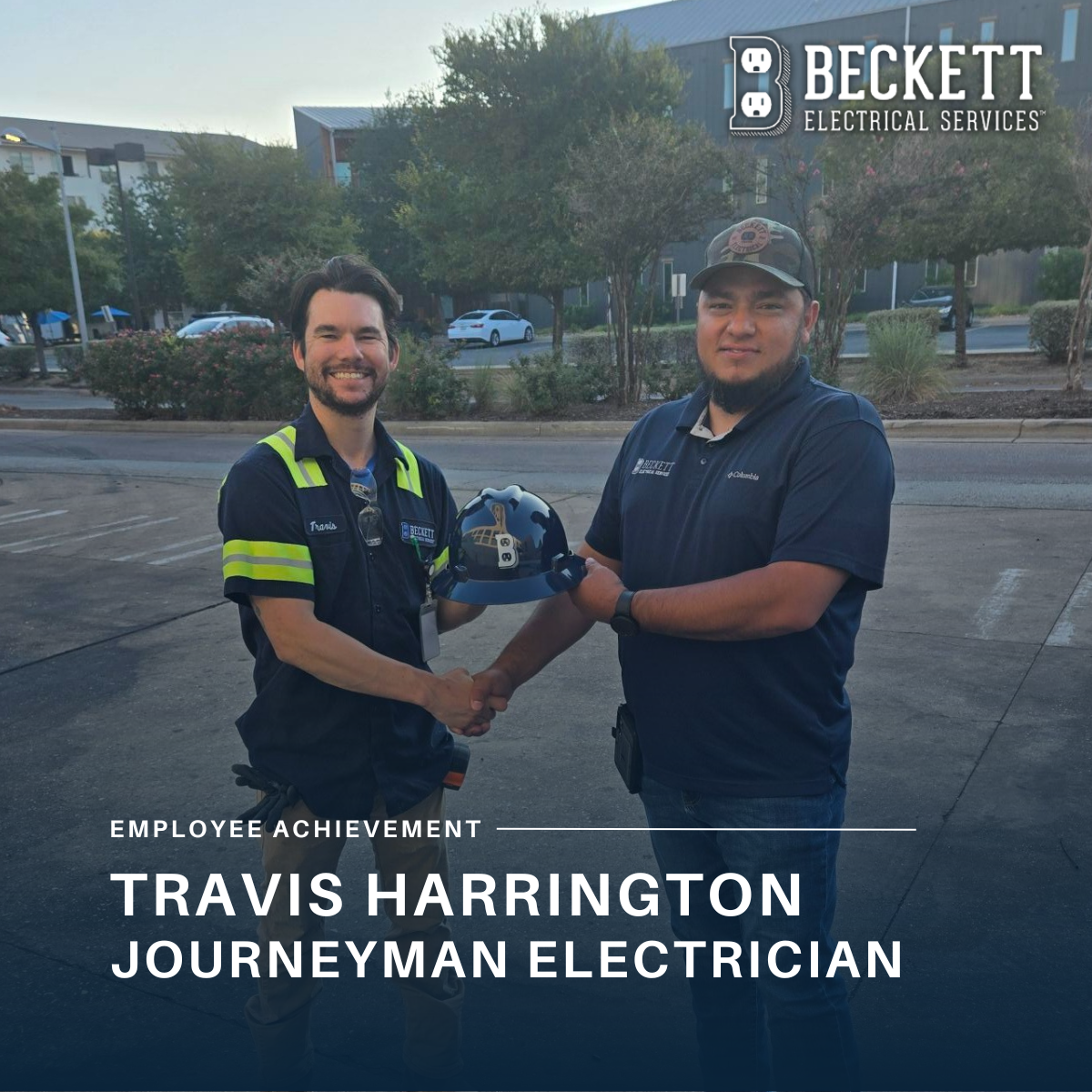 Beckett Recognizes Travis Harrington - Beckett Electrical Services